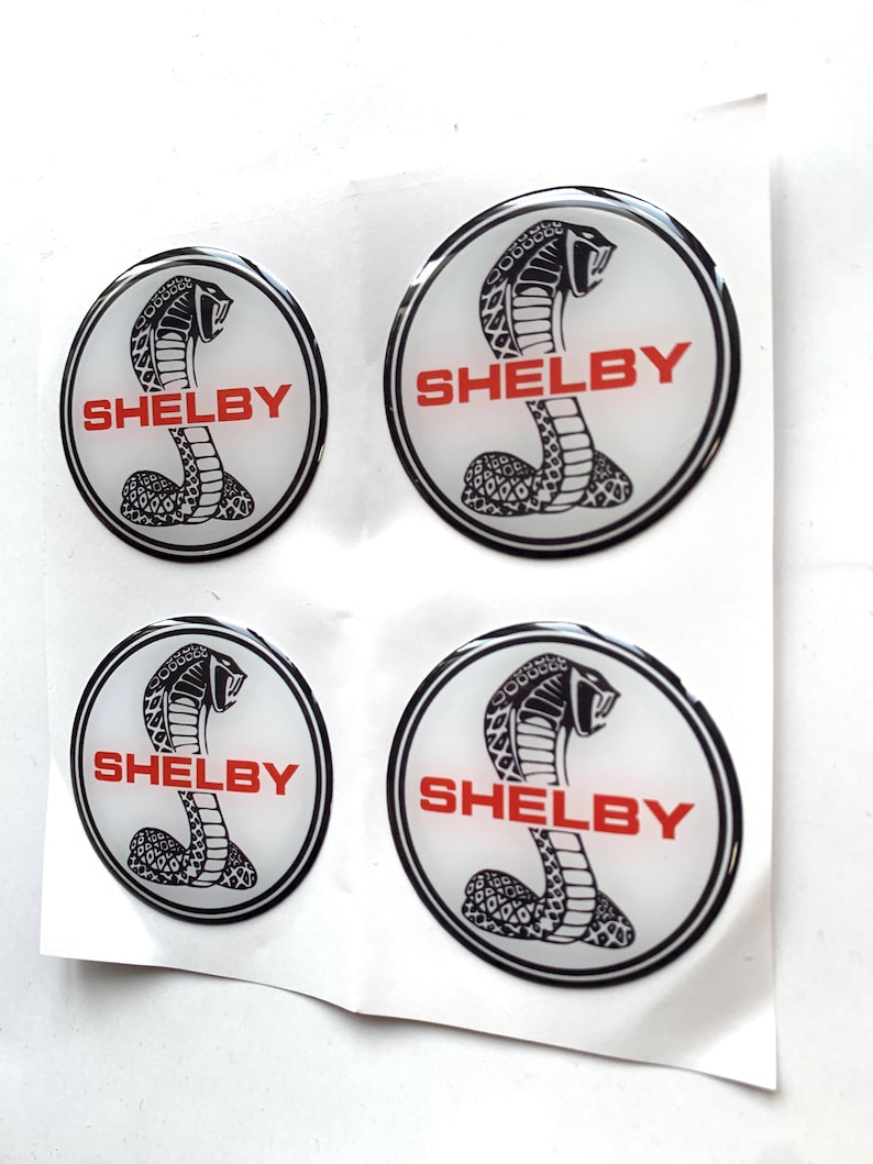 Excellent Quality/set X 4 Self-adhesive Silicone Stickers Logo Shelby ...