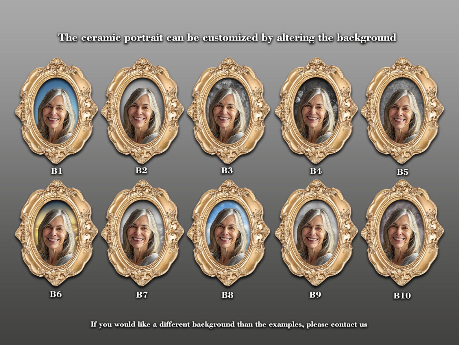 Memorial Photo Plaque/headstone Picture/oval Polymer-ceramic Photo Tile ...