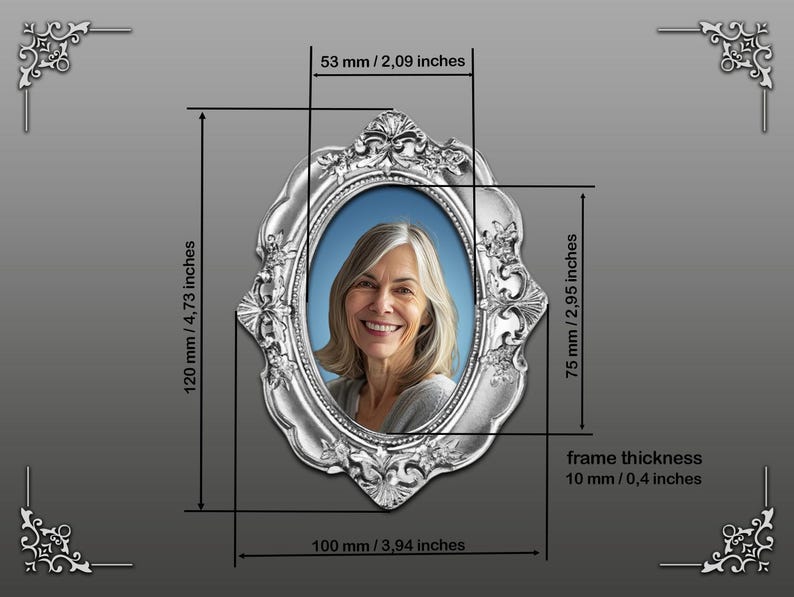 Memorial Photo Plaque/headstone Picture/oval Polymer-ceramic Photo Tile ...