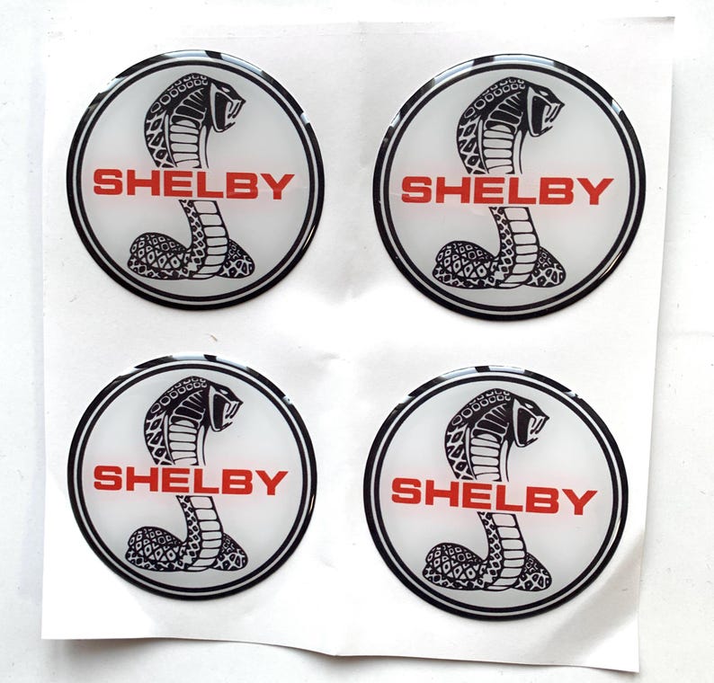 Excellent Quality/set X 4 Self-adhesive Silicone Stickers Logo Shelby ...