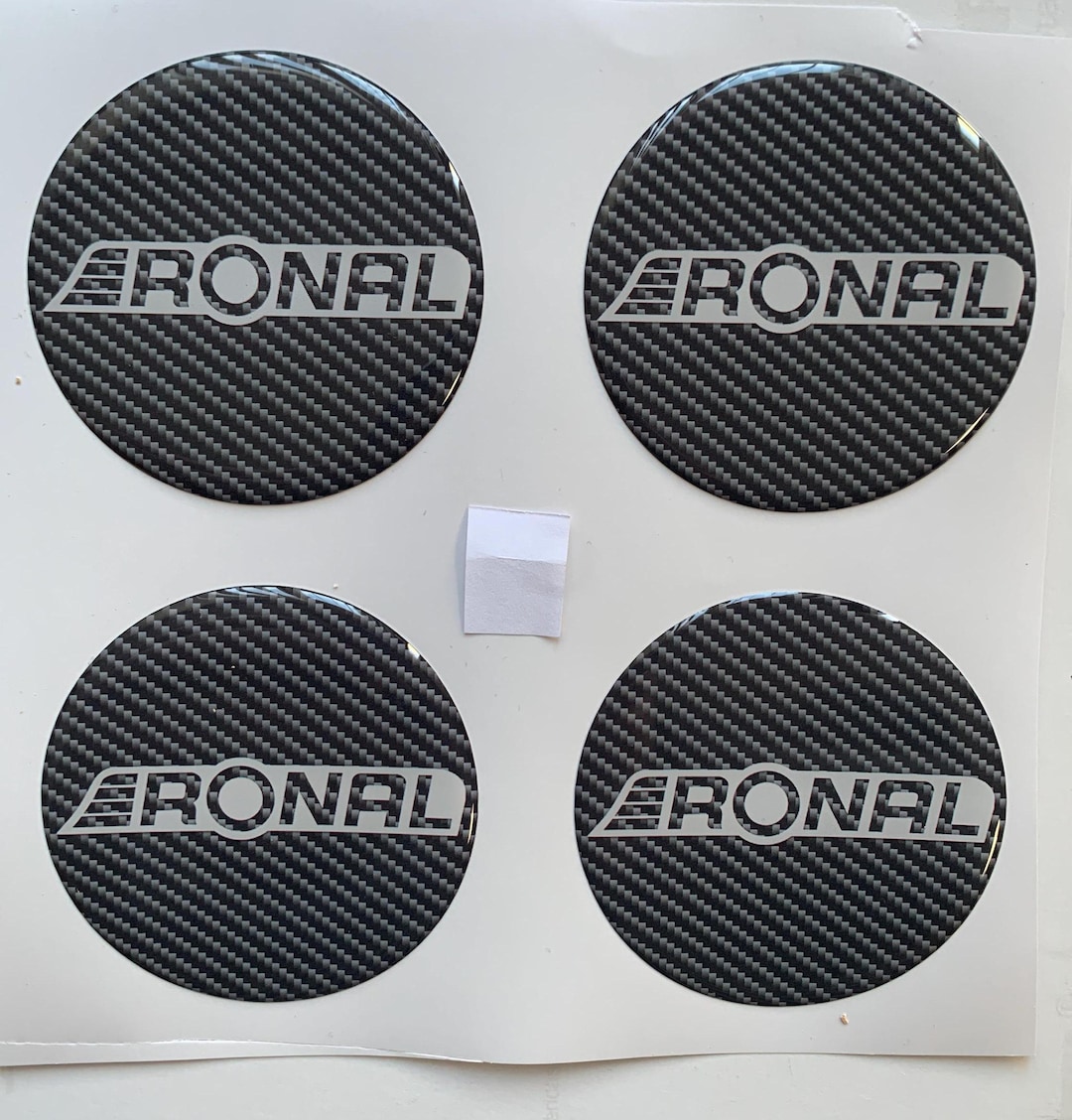 Excellent Quality / Set X 4 Self Adhesive Silicone Stickers Logo Ronal ...