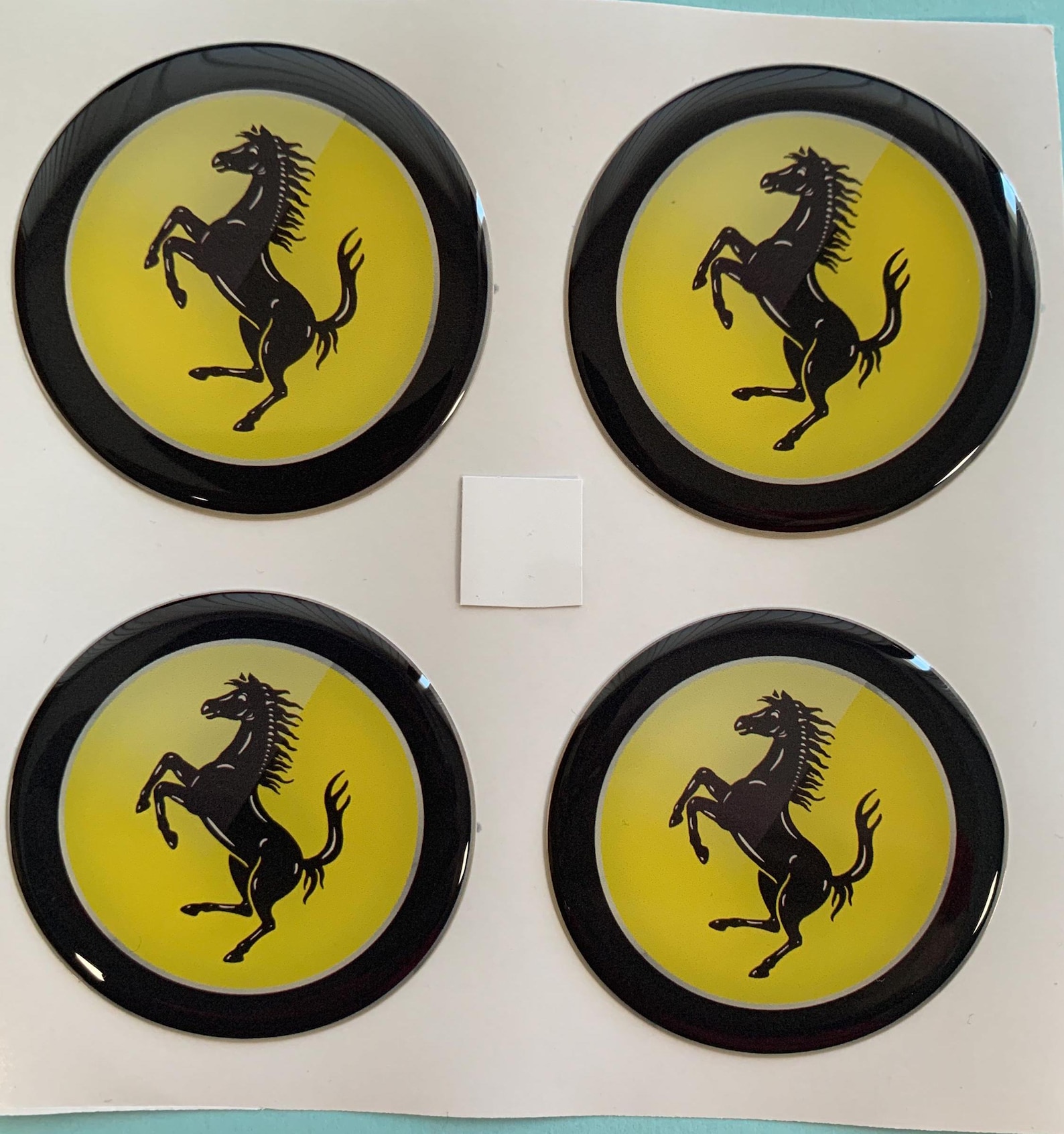 Excellent Quality/ Set X 4 Self Adhesive Silicone Stickers Logo for ...