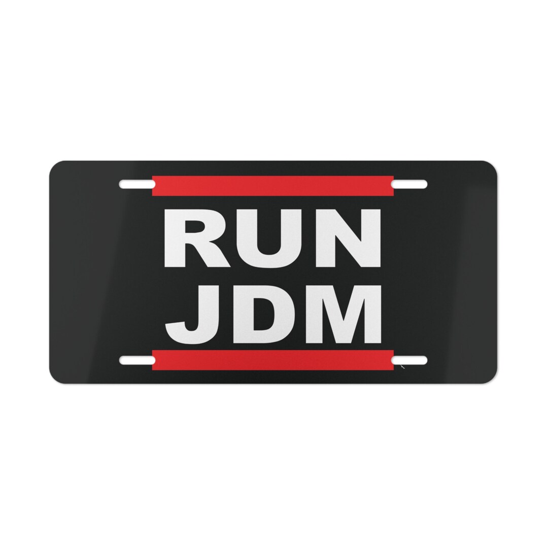 Run Jdm Licensed Plate JDM Help Drivers Express Their Personality ...