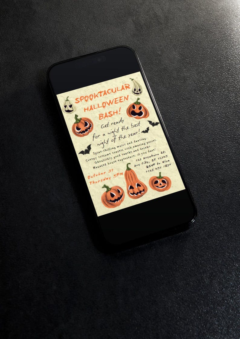 Halloween Invitation: the Most Frightening and Funny Night of the Year ...