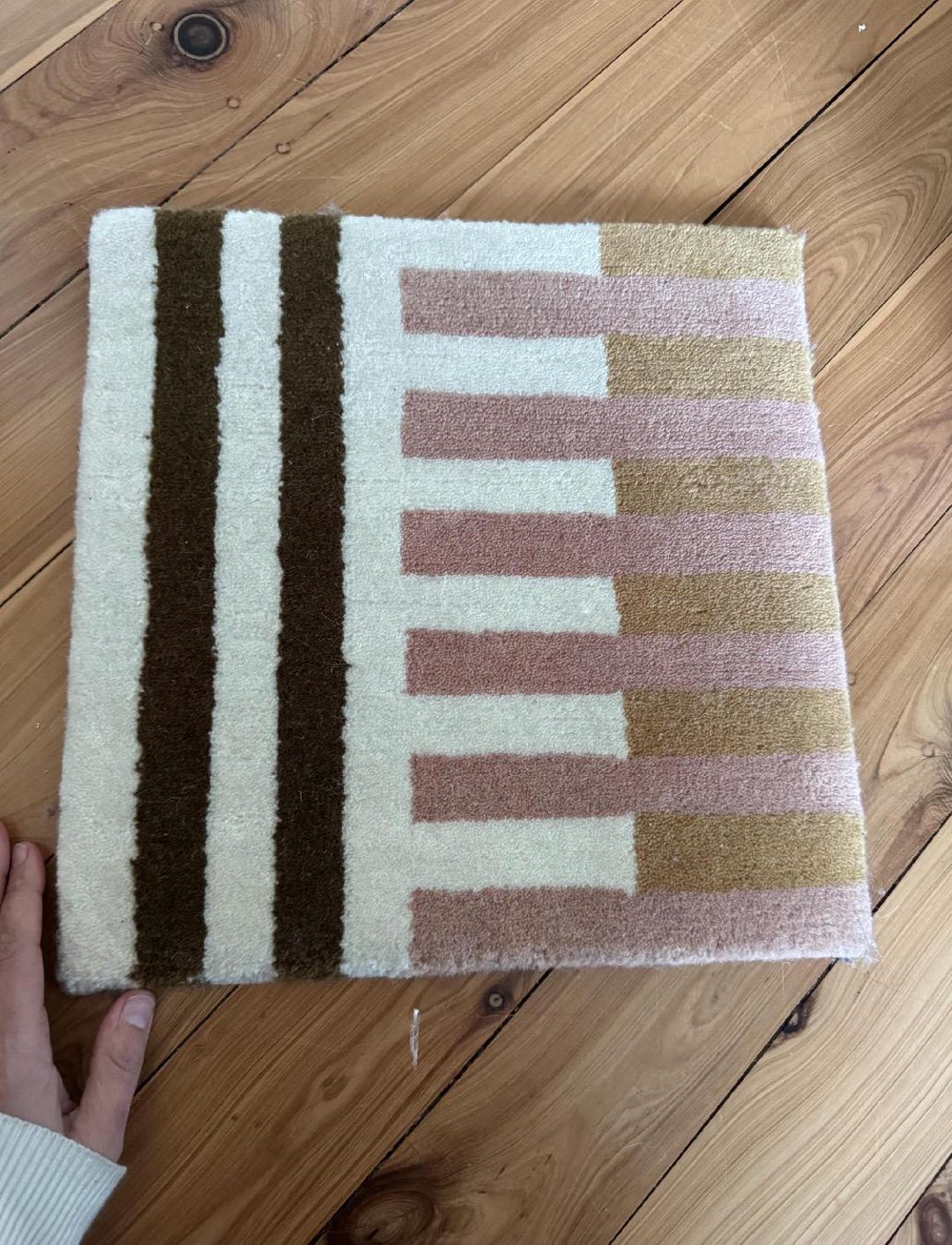 Hand Tufted Modern Wool Rug Sample, Custom Size - Etsy