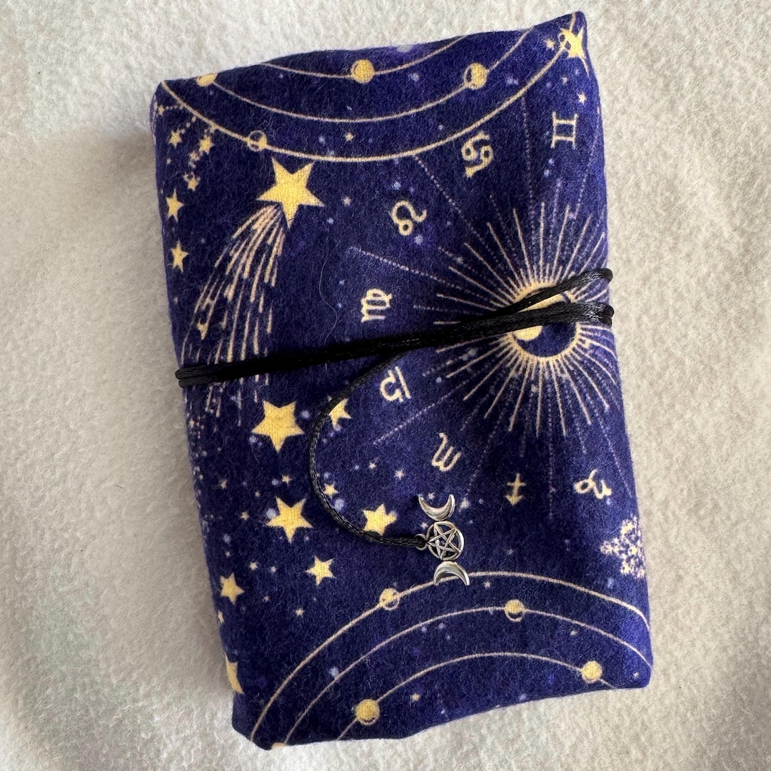 Tarot Wrap - Tarot Reading Cloth - Tarot Alter Cloth - Celestial Purple ...