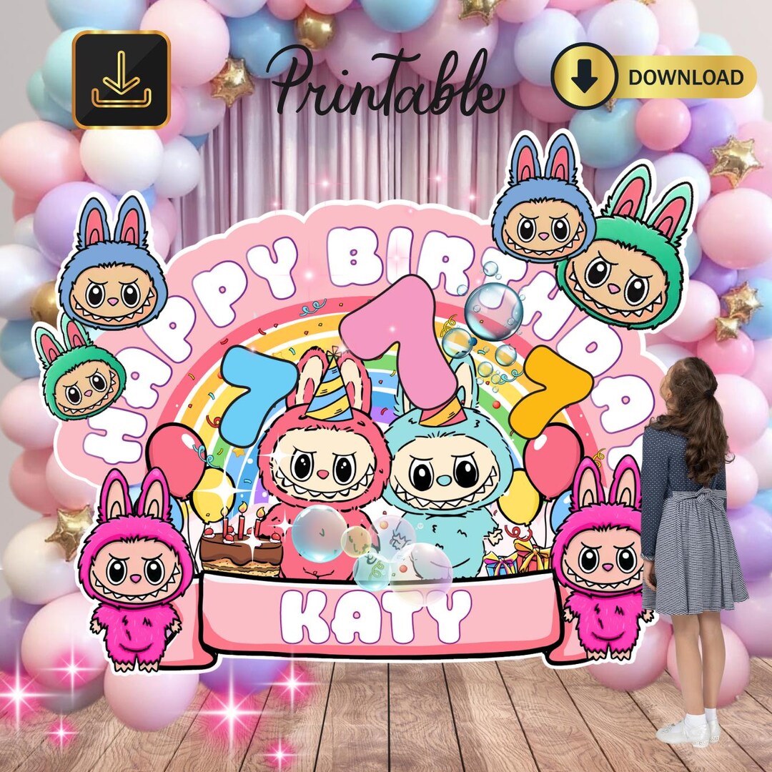 Labubu Decor, Labubu Props, Labubu Cutout, Instant Download, Labubu ...