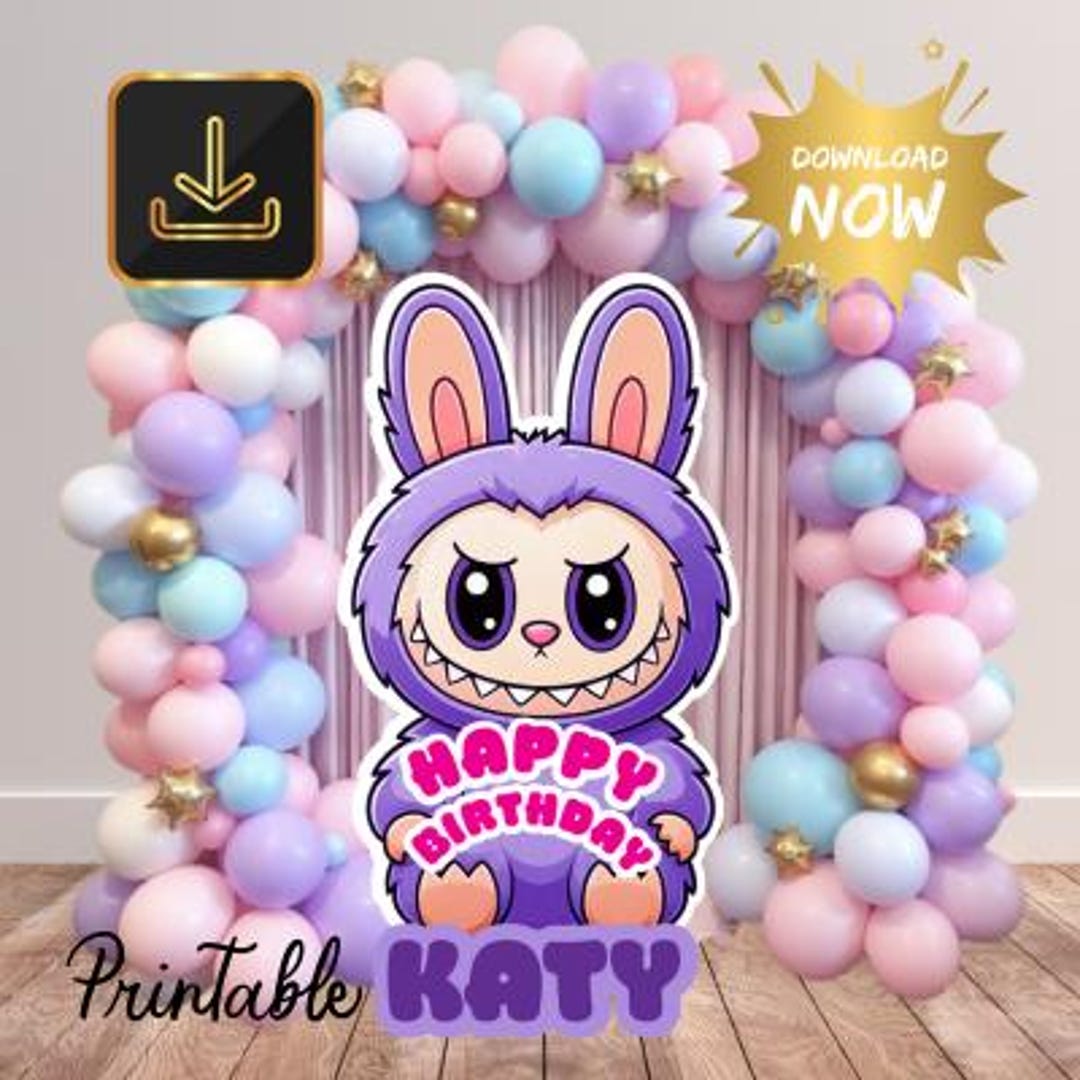Labubu Decor, Labubu Props, Labubu Cutout, Instant Download, Labubu ...