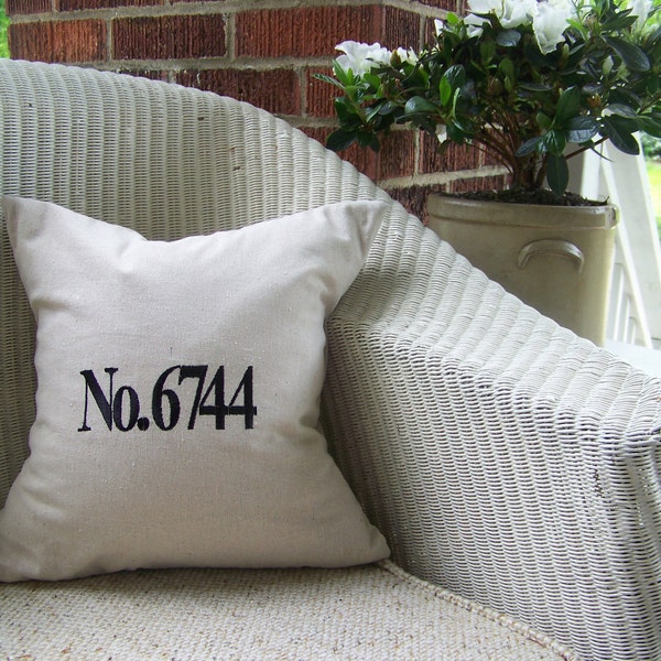 Number Pillow - Etsy