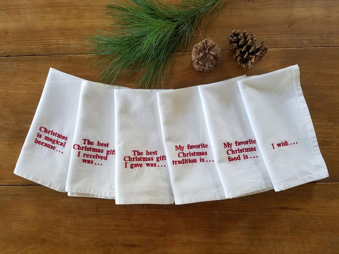 Christmas Morning Conversation Napkins - Etsy