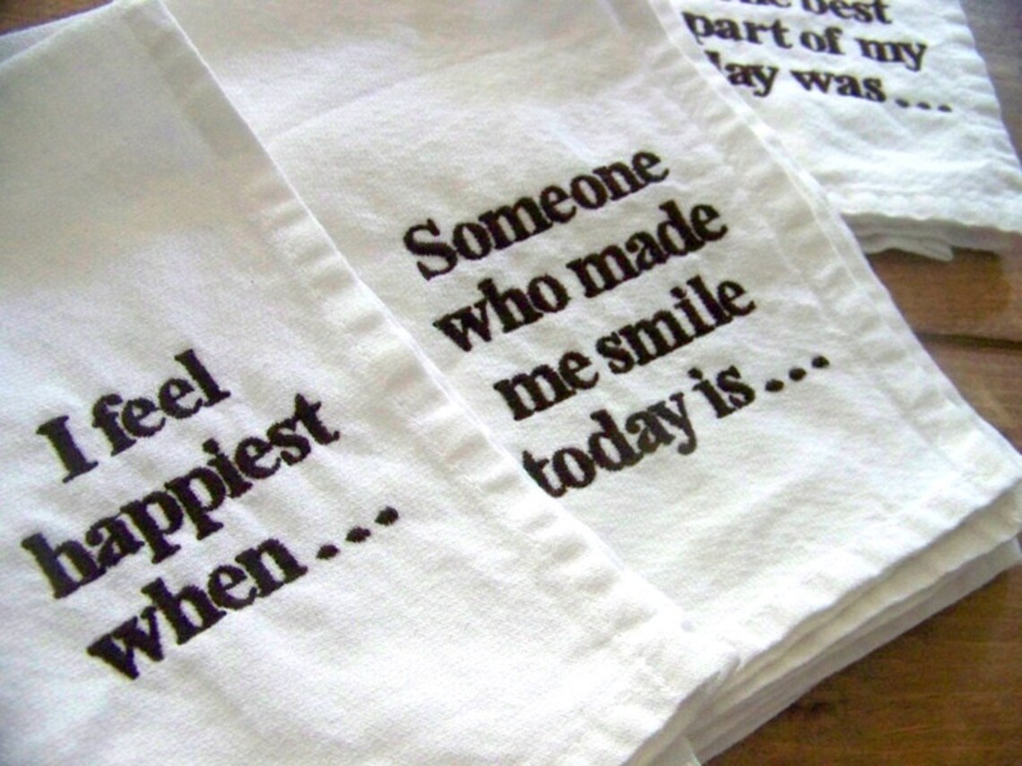 Personalized Conversation Starter Napkin - Etsy