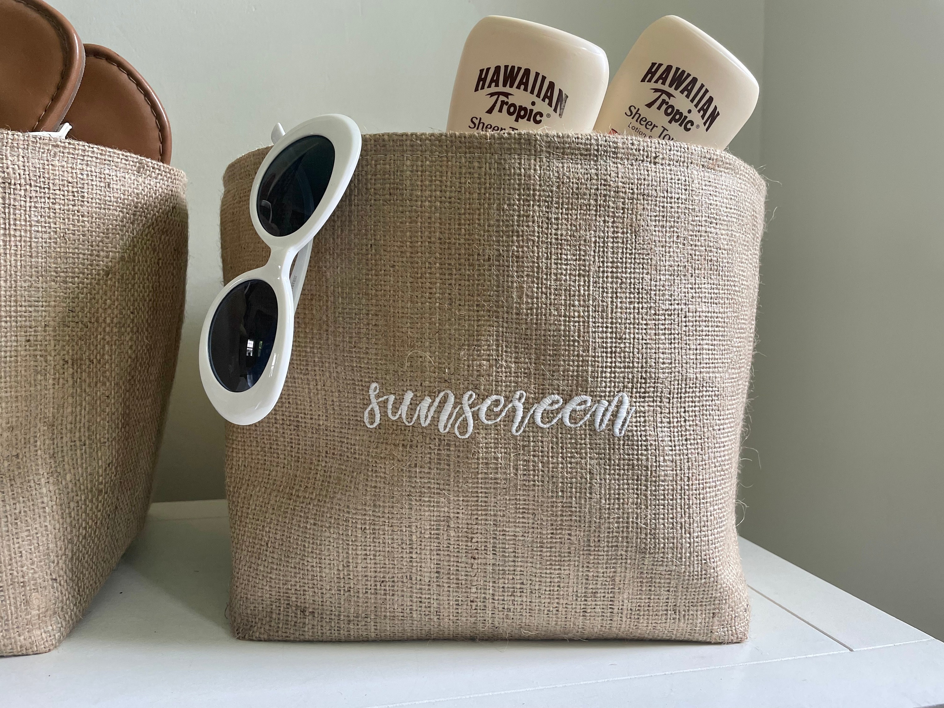 Sunscreen Basket - Customizable - Etsy