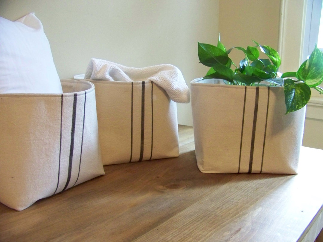 Set of 3 Farmhouse Baskets - Etsy