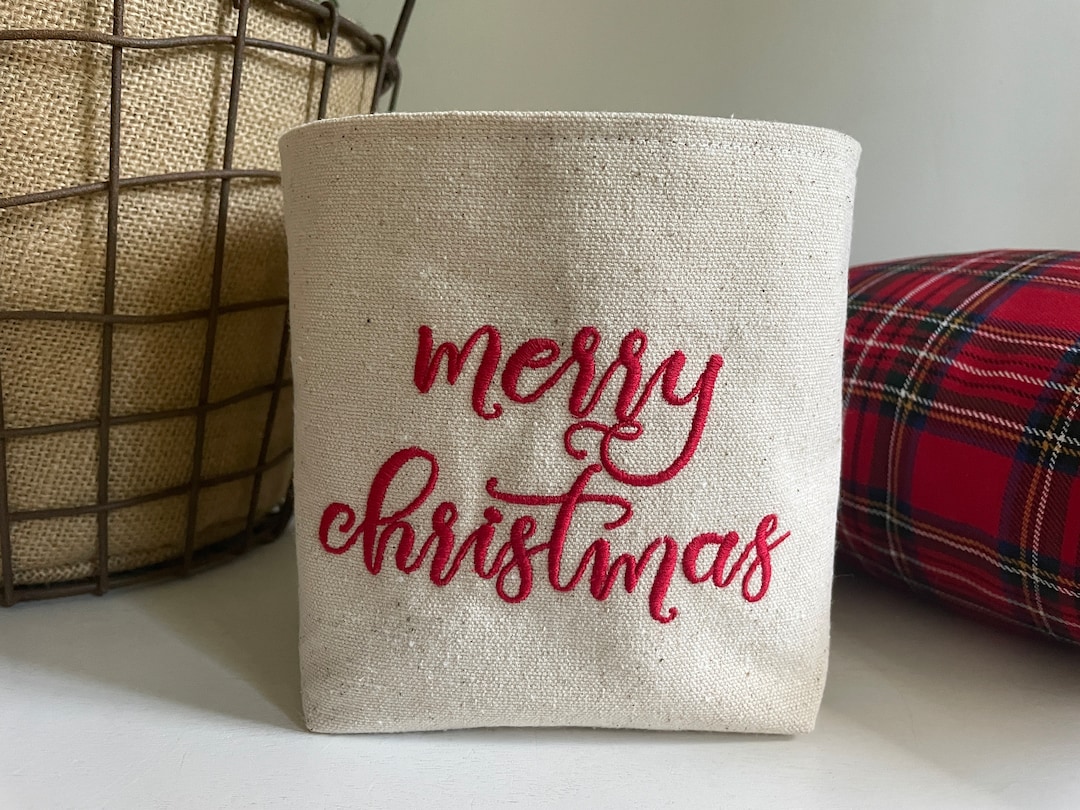 Merry Christmas Basket - Etsy