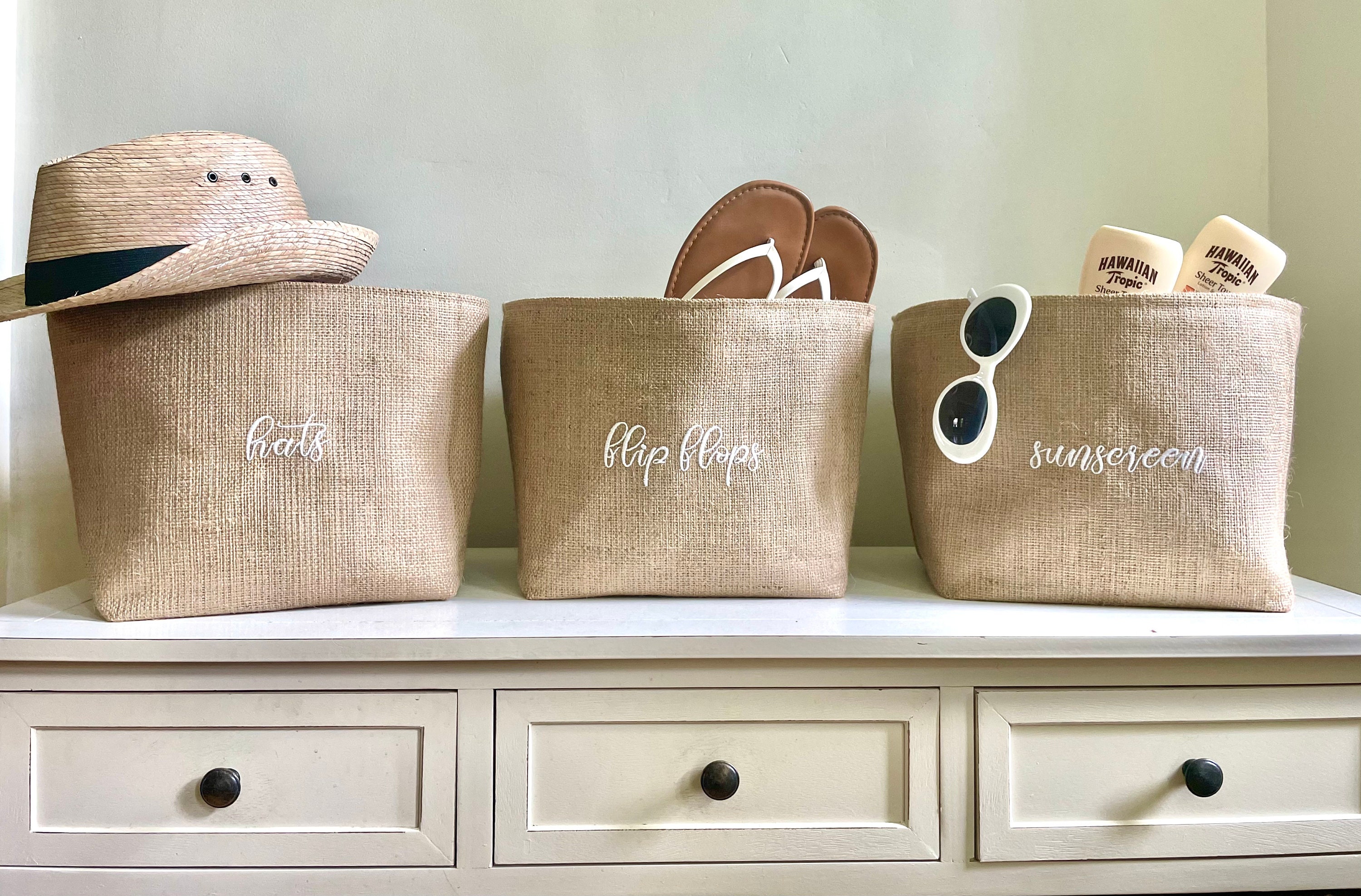 Sunscreen Basket - Customizable - Etsy