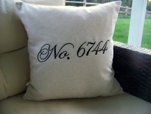 Number Pillow - Etsy