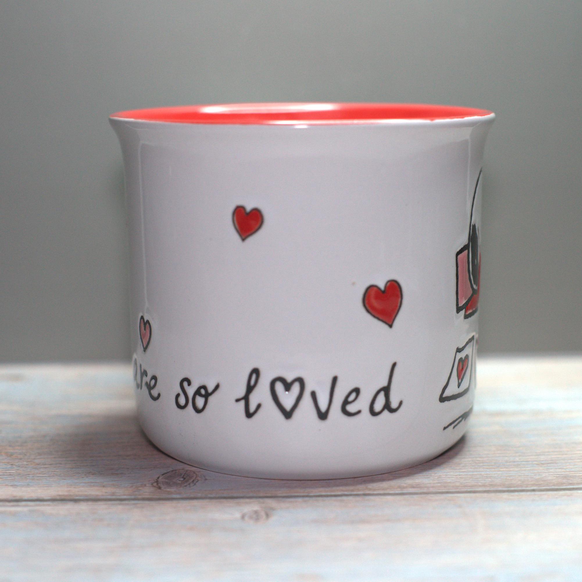 Peanuts Zrike You Are so Loved Valentines Mug Featuring Snoopy - Etsy