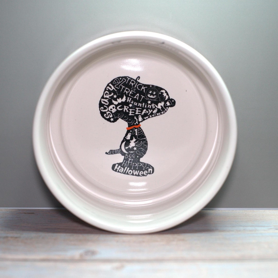 Peanuts X Rae Dunn Dig in Pet Bowl Featuring Snoopy - Etsy