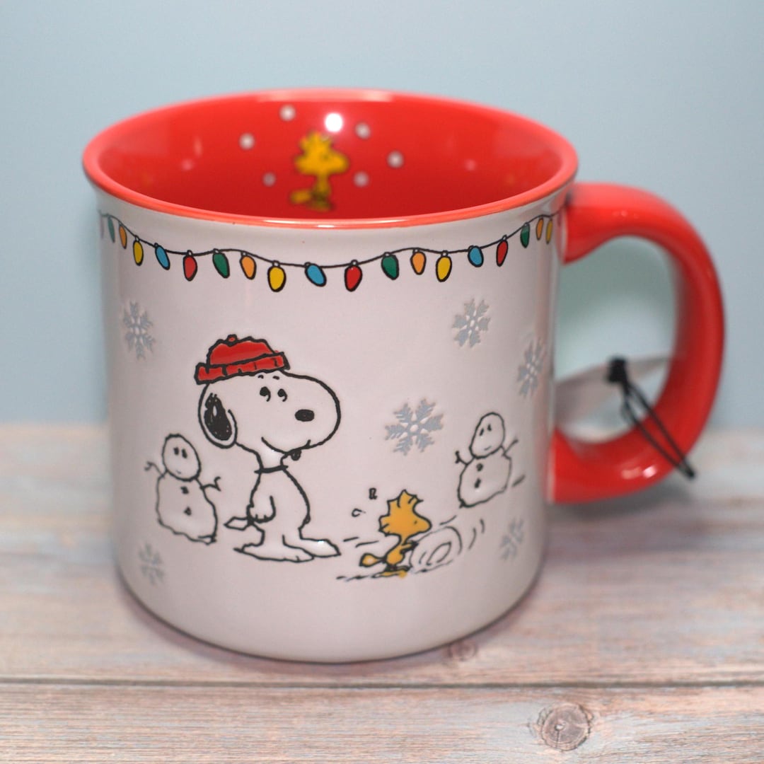 Peanuts Christmas Snowmen Gibson Homewares Mug Featuring Snoopy and ...