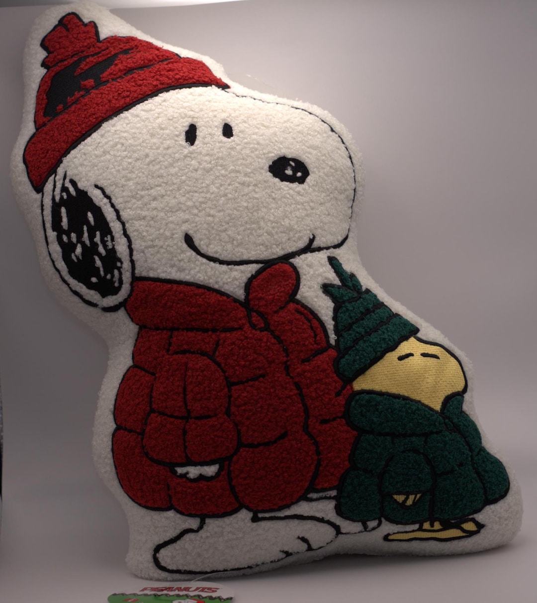 Peanuts Puffer Snoopy and Woodstock Sherpa Throw Pillow - Etsy