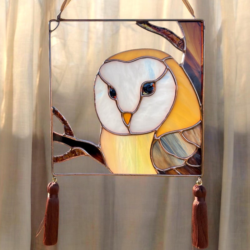 Owl Stained Glass Patterns - Etsy