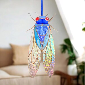Cicada Stained Glass Window Hangings / Gardening Gift for Sister ...