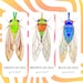 Cicada Stained Glass Window Hangings / Insect Custom Stained Glass ...
