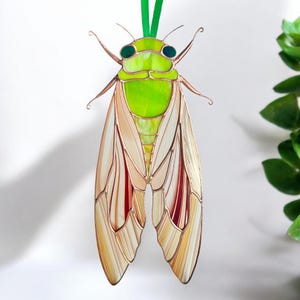 Cicada Stained Glass Window Hangings / House Warming Christmas Gifts ...