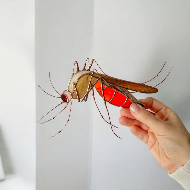 Stained Glass Window Hanging / Christmas Gifts / Mosquito Stained Glass ...