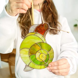 Snail Stained Glass Window Hangings / House Warming Gifts New Home ...