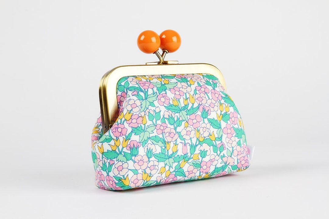 Metal Frame Coin Purse With Color Bobble - Piccadilly Poppy in Light ...