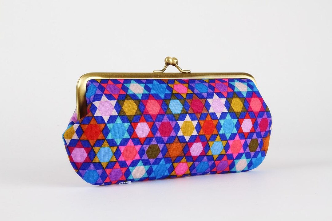 Eyeglass Frame Purse - Oh My Stars in Blue - Long Purse / Eyeglass ...