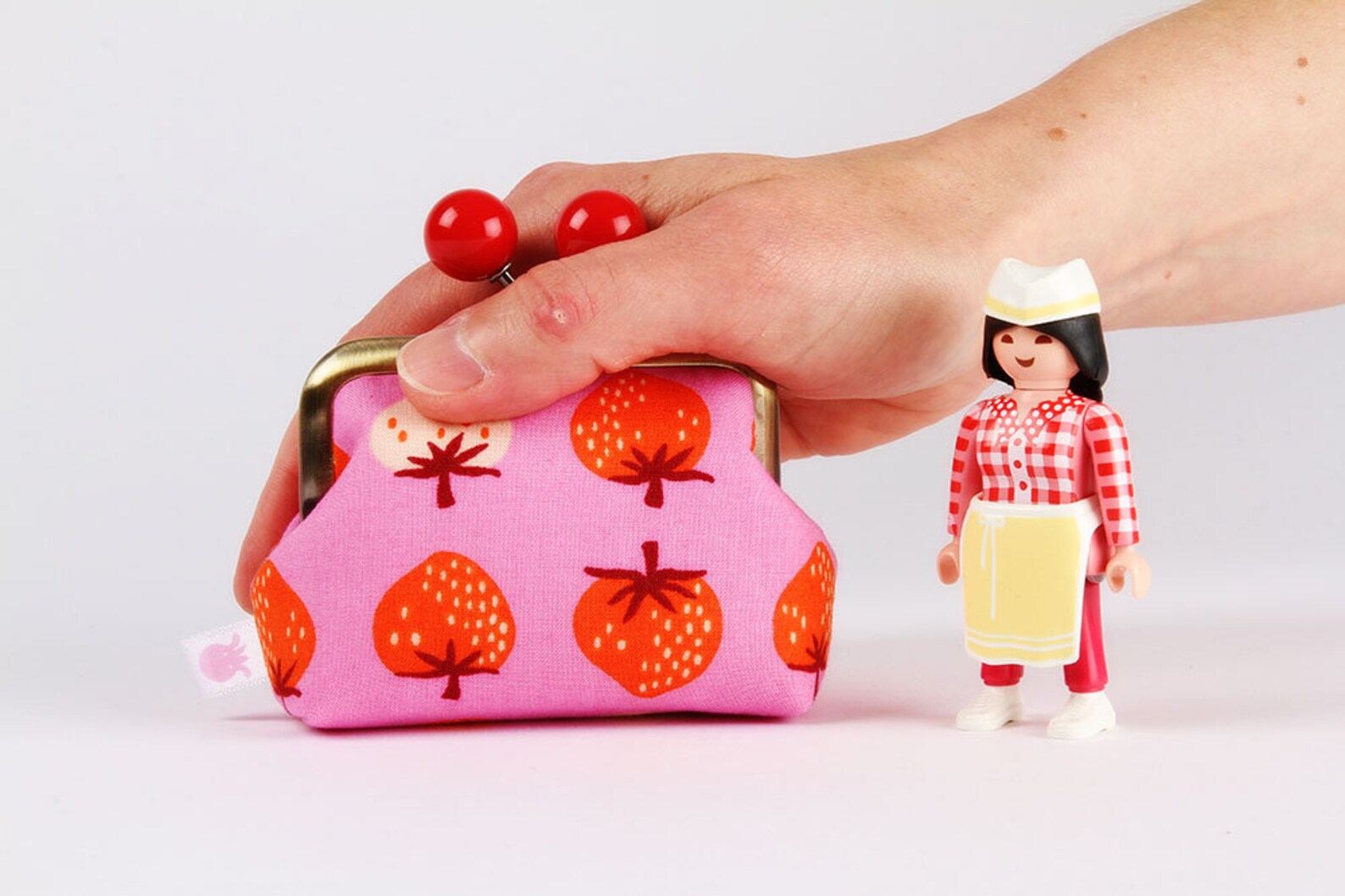 Metal Frame Coin Purse With Color Bobbles Strawberry in - Etsy