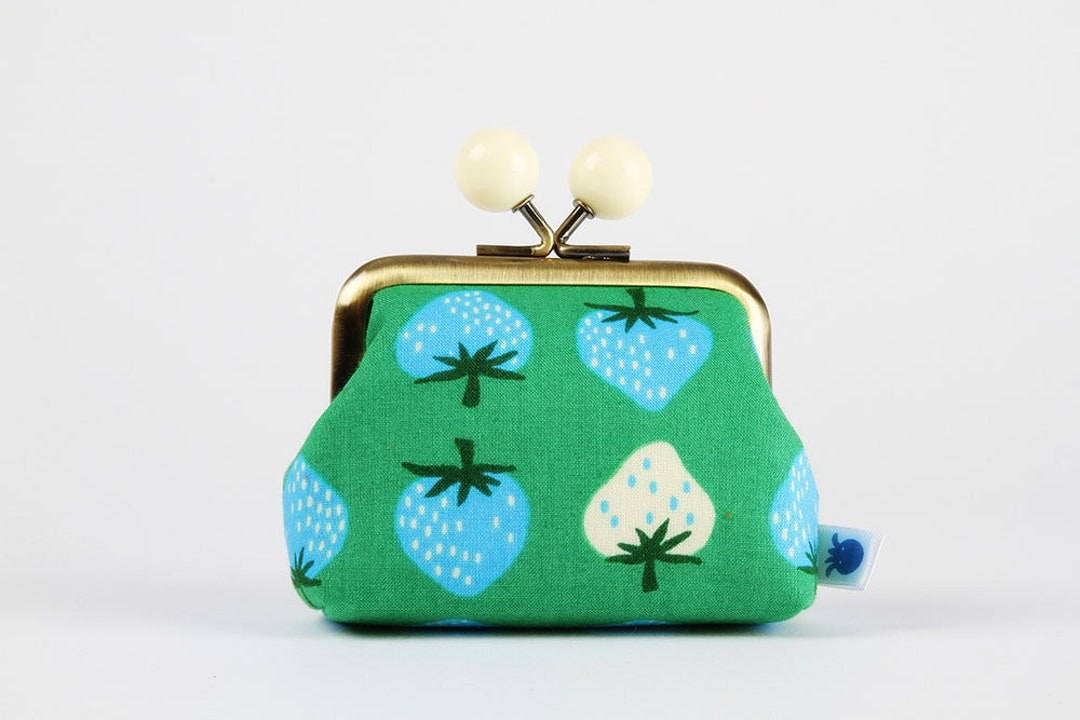 Metal Frame Coin Purse With Color Bobbles - Strawberry in Broccolini ...