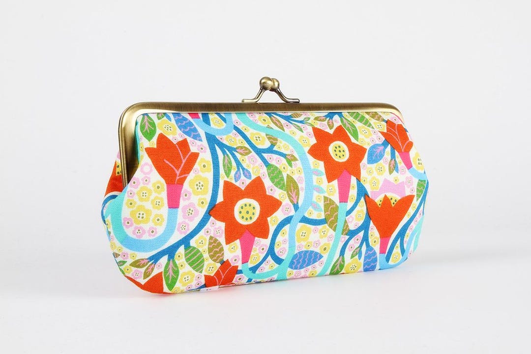 Eyeglass Frame Purse - Mosaic in Primary - Long Purse / Eyeglass Fabric ...