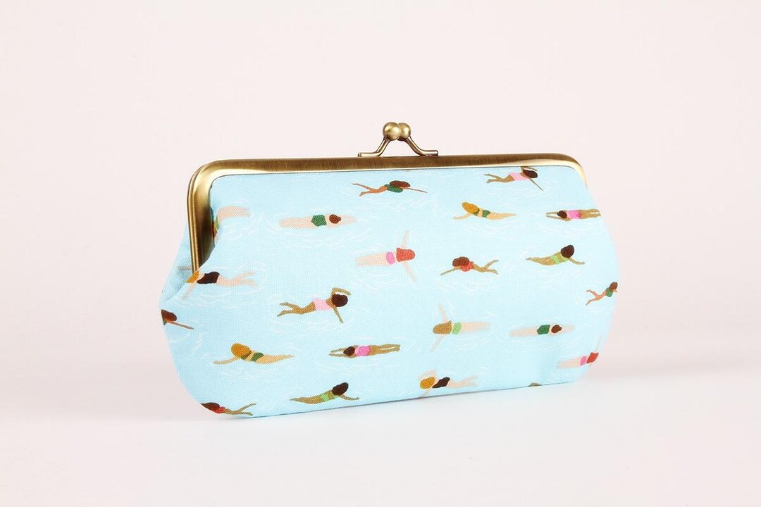 Eyeglass Frame Purse - Swimming Time - Long Purse / Eyeglass Fabric ...