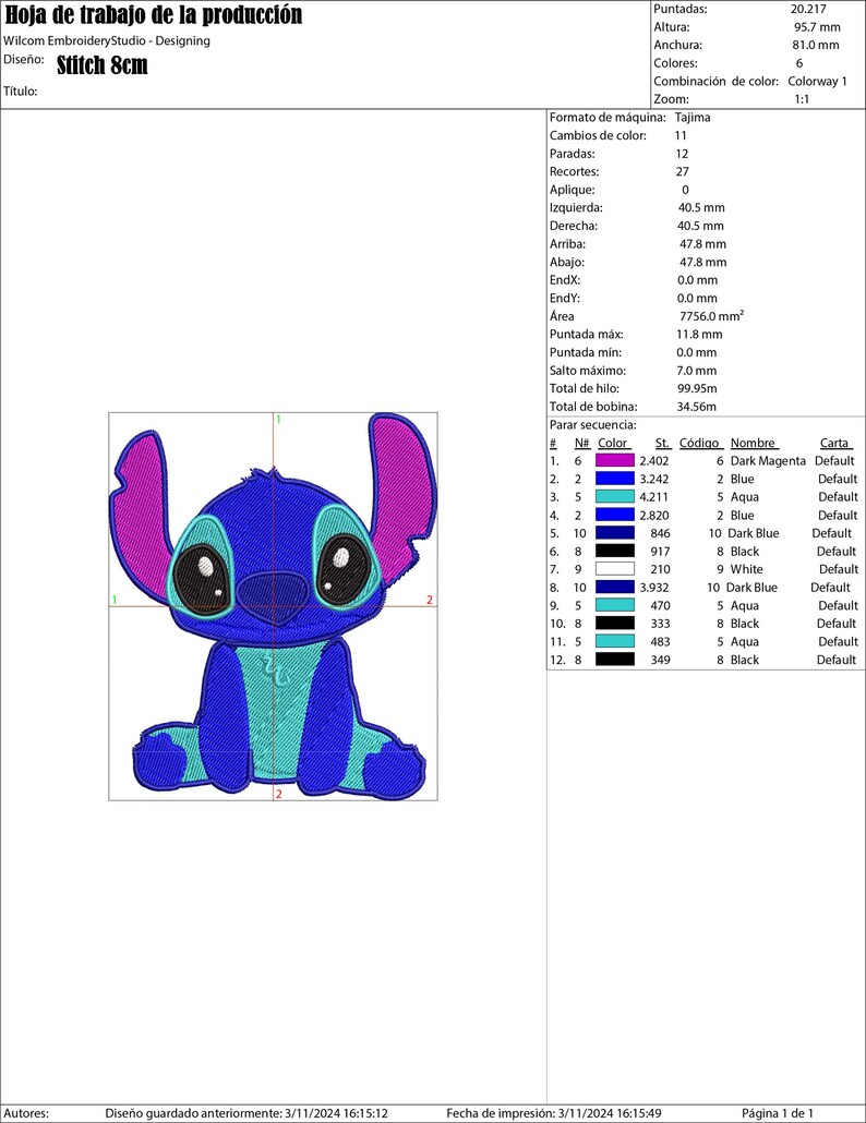 Stitch Embroidery Design – Lilo & Stitch Machine Embroidery File ...