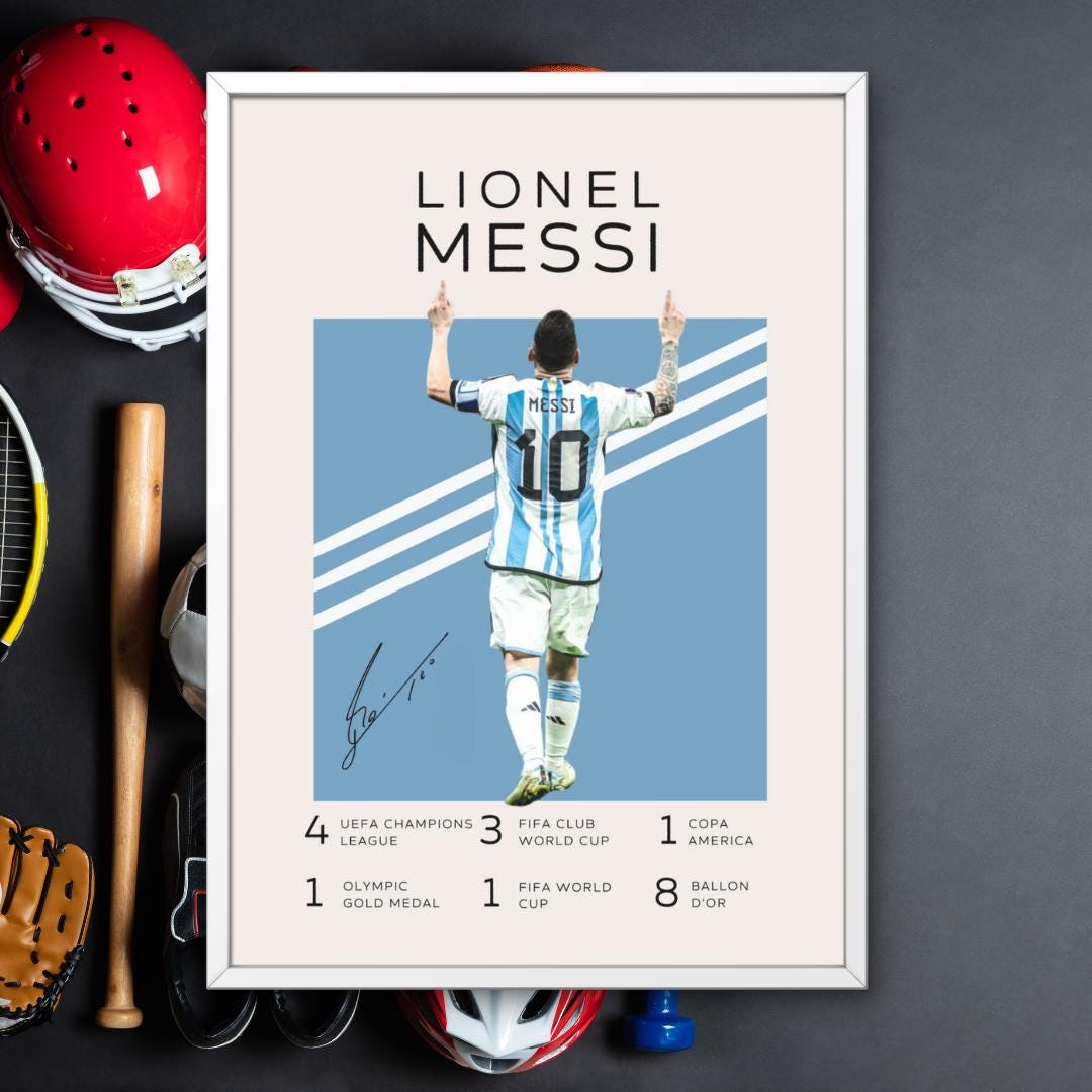 Lionel Messi Print: Sports Enthusiast A4 Art - Etsy