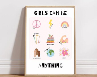 Educational Prints, Strong Women, Girls Can Do Anything, Prints ...