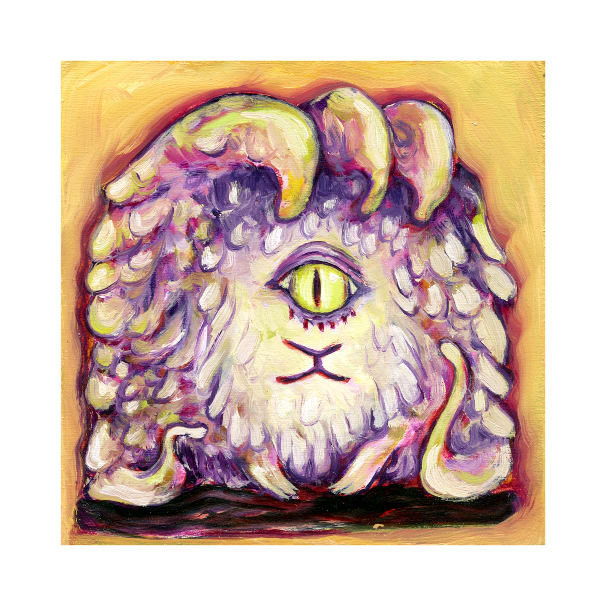 CYC LOPS 5x5 Creepy Weird Rabbits Art Print Nightmare - Etsy