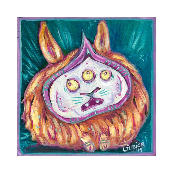 PEPE 5x5 Creepy Weird Rabbits Art Print Nightmare Bunnies - Etsy
