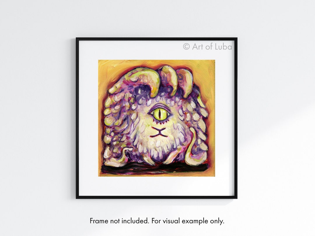 CYC LOPS 5x5 Creepy Weird Rabbits Art Print, Nightmare Bunnies, Monster ...