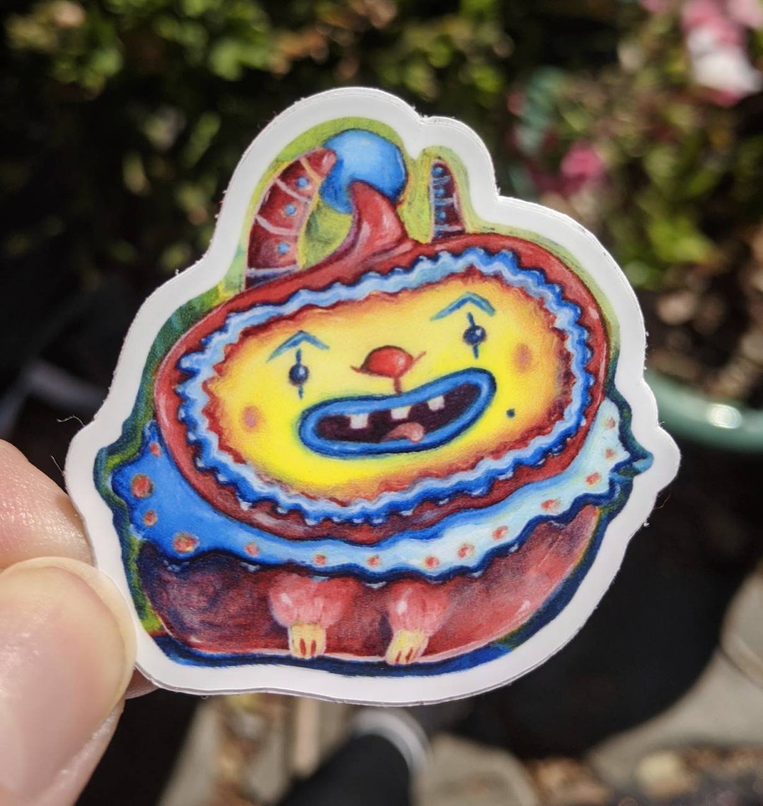 FELIPE De Popo the Circus Clown Bunny Sticker, Small Size, Vinyl ...