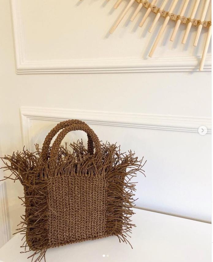 Crochet Jute Bag Pattern, Granny Square Hobo Bag Pattern, Jute Tote Bag ...