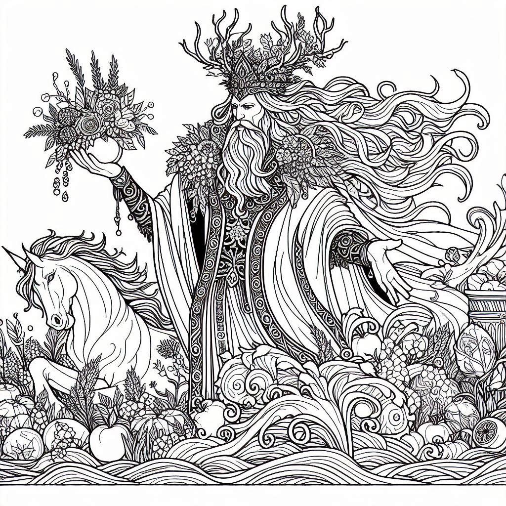 Slavic Gods 60 Coloring Page , Digital Download, Slavic Mythology for ...