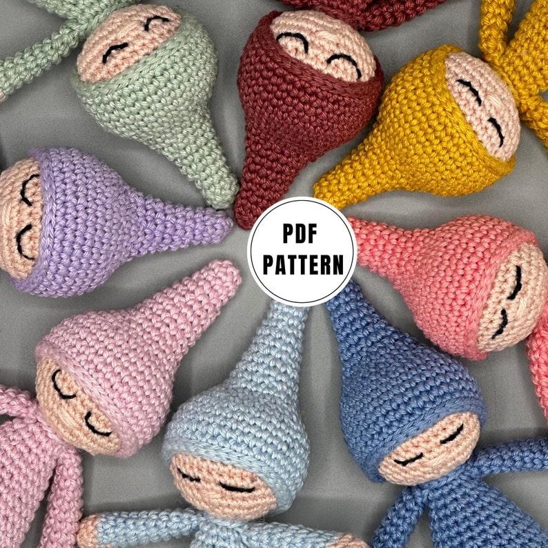 Beginner Crochet Pattern of Mini Sleepyhead, Perfect Gift for Child for ...