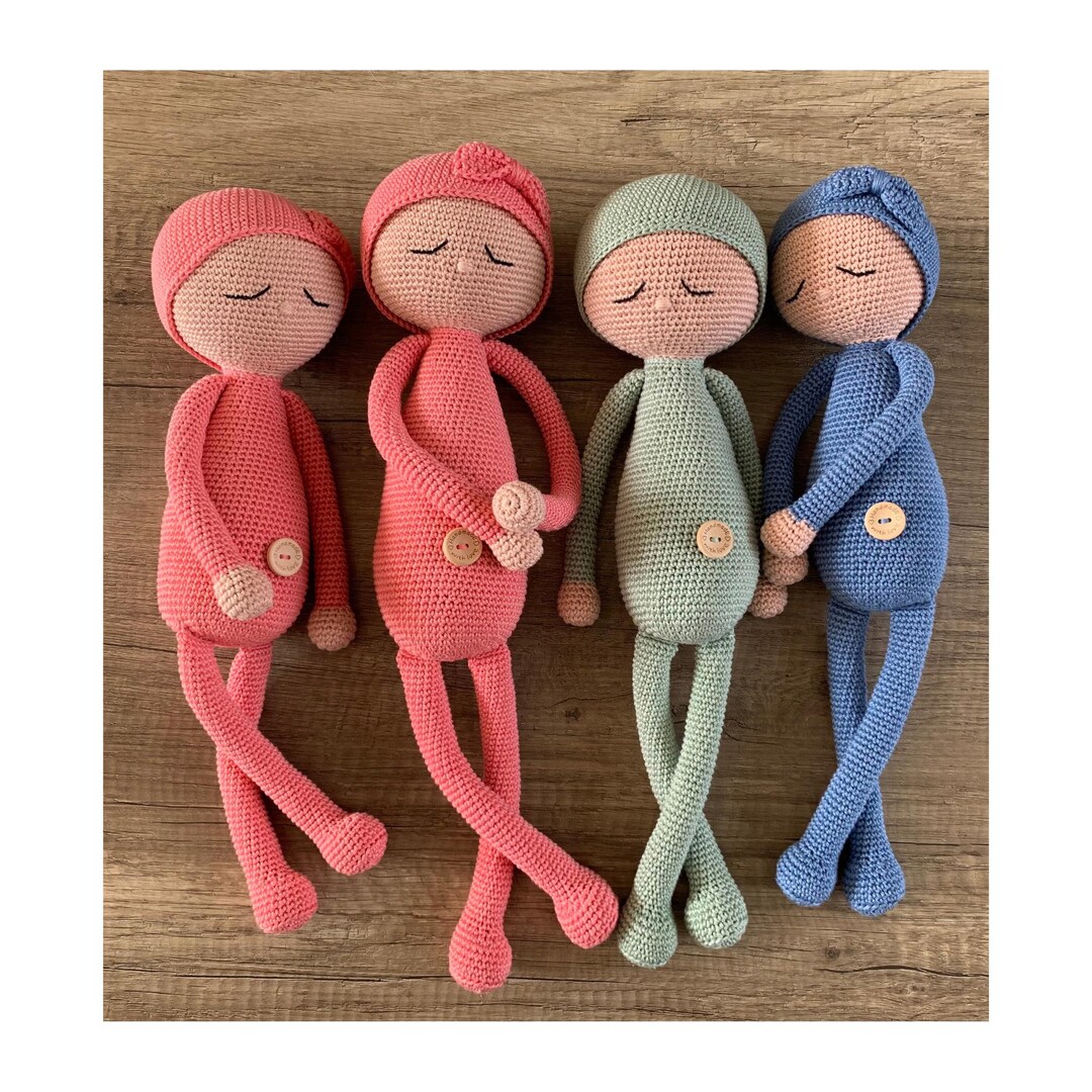 Preemie Doll Custom Weighted Handmade Crocheted Doll of Premature Baby ...