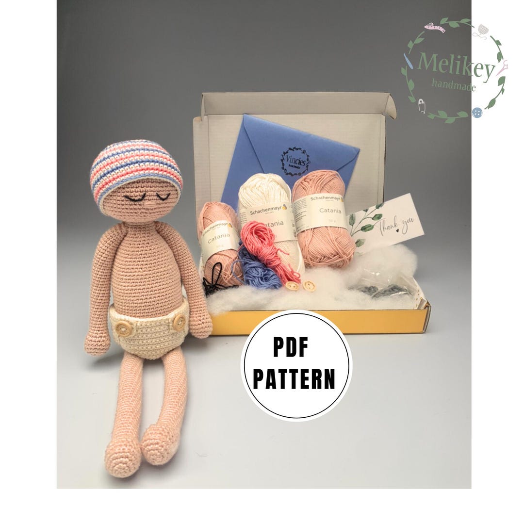 Pdf Crochet Pattern for Weighted Preemie Doll. This is a Custom Pattern ...