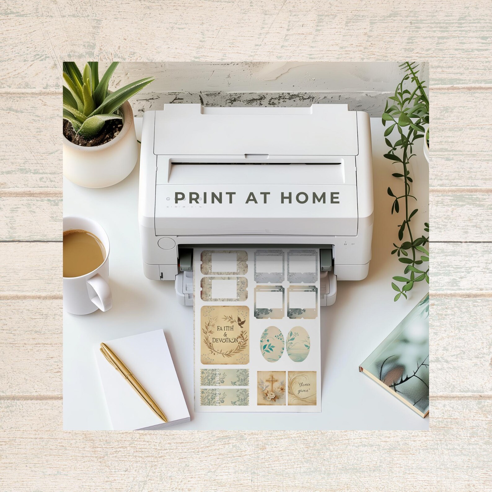 Faith Junk Journal Ephemera Set | Vintage Inspired Christian Printables ...