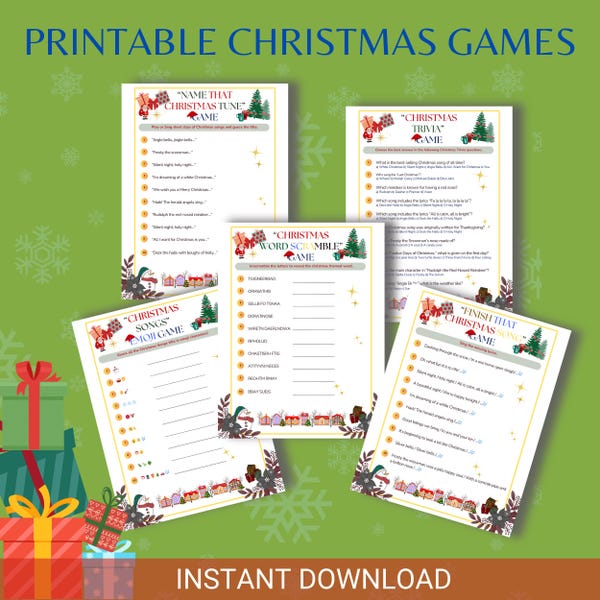 Christmas Game Ideas - Etsy